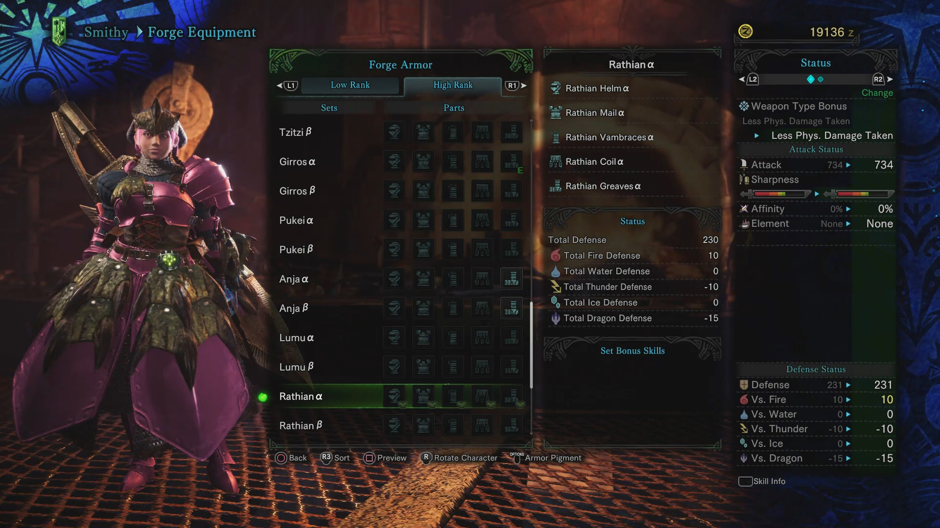 High Rank Armor List: Alpha and Beta Sets - Monster Hunter World - Hold ...