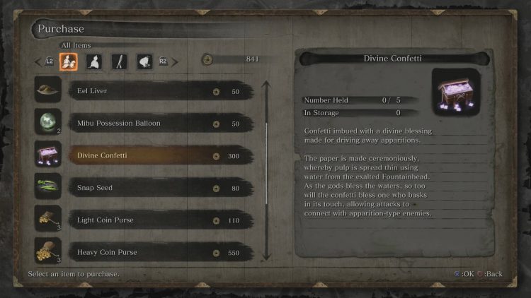 Where to Buy & Farm Divine Confetti in Sekiro: Shadows Die Twice - Hold ...