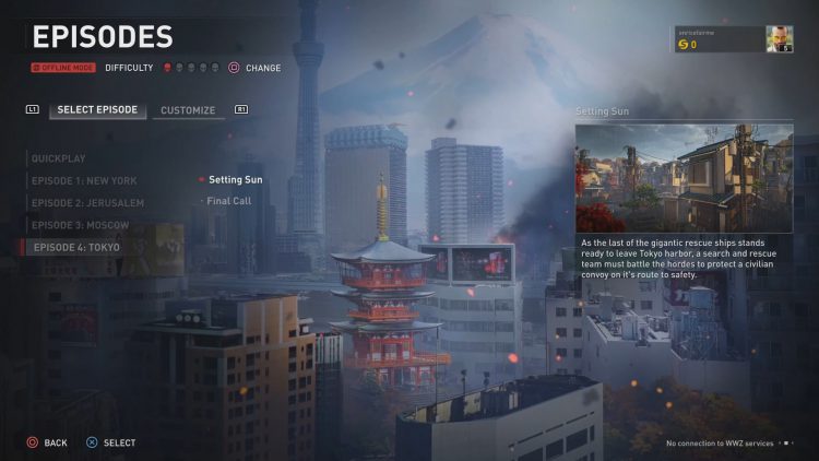 World War Z Episodes List - Hold To Reset