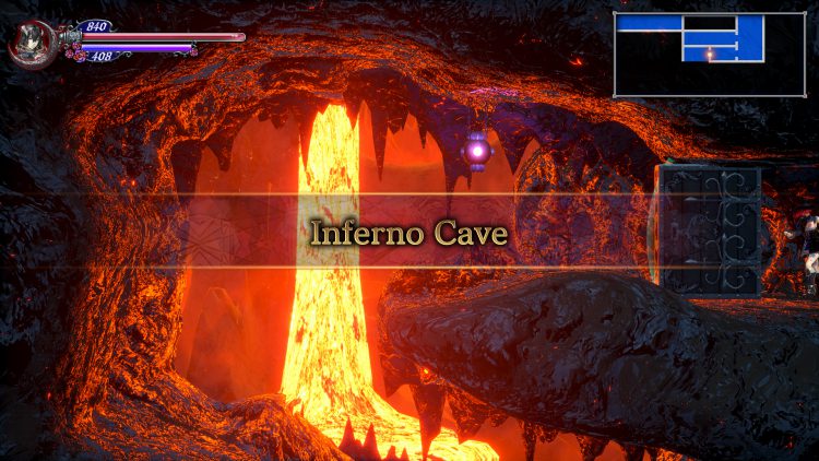 Bloodstained Ritual of the Night Inferno Cave Guide - Hold to Reset