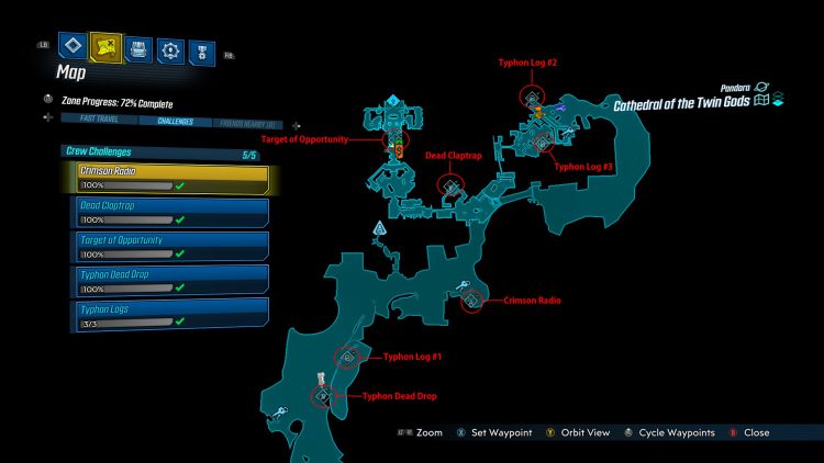 Borderlands 3: Cathedral of the Twin Gods Crew Challenges Guide | Hold ...