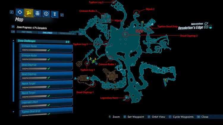 Borderlands 3: Desolation's Edge Crew Challenges Guide | Hold To Reset