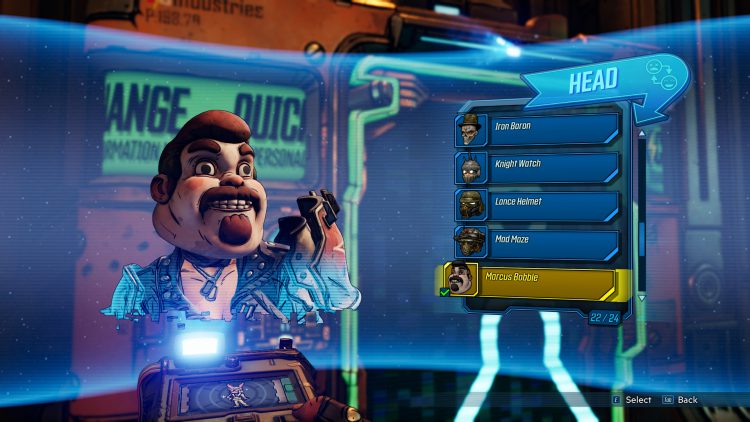 Borderlands 3: All Moze Heads List - Hold To Reset