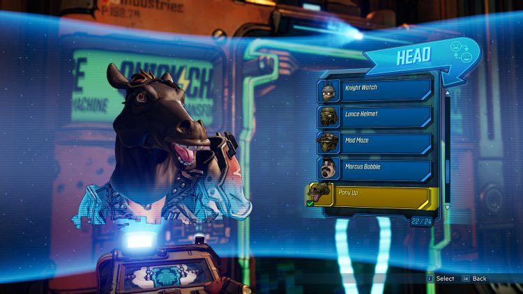 Borderlands 3: All Moze Heads List - Hold To Reset