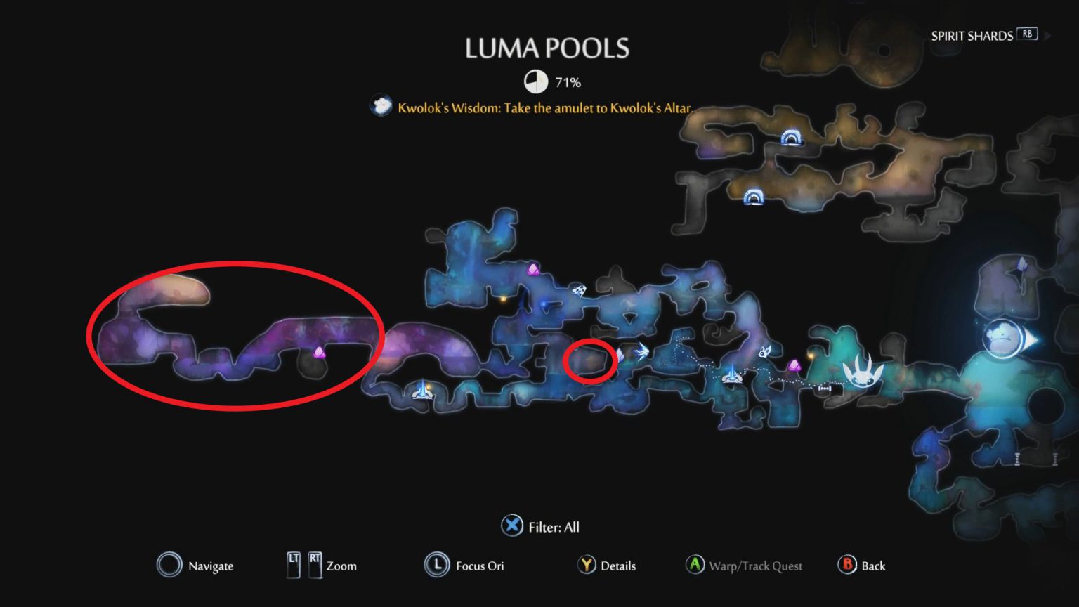 Ori and the Will of the Wisps: Kwolok's Wisdom Guide - Hold To Reset