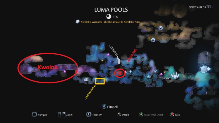 Ori and the Will of the Wisp: Lost in Paradise Guide - Hold To Reset