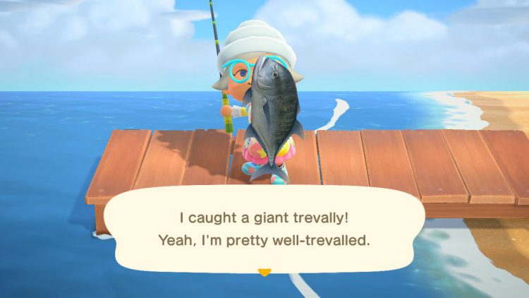 Animal Crossing New Horizons: How to Catch a Giant Trevally - Hold to Reset