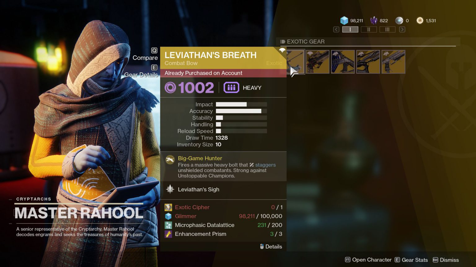 How to Get Exotic Ciphers in Destiny 2 - Hold To Reset