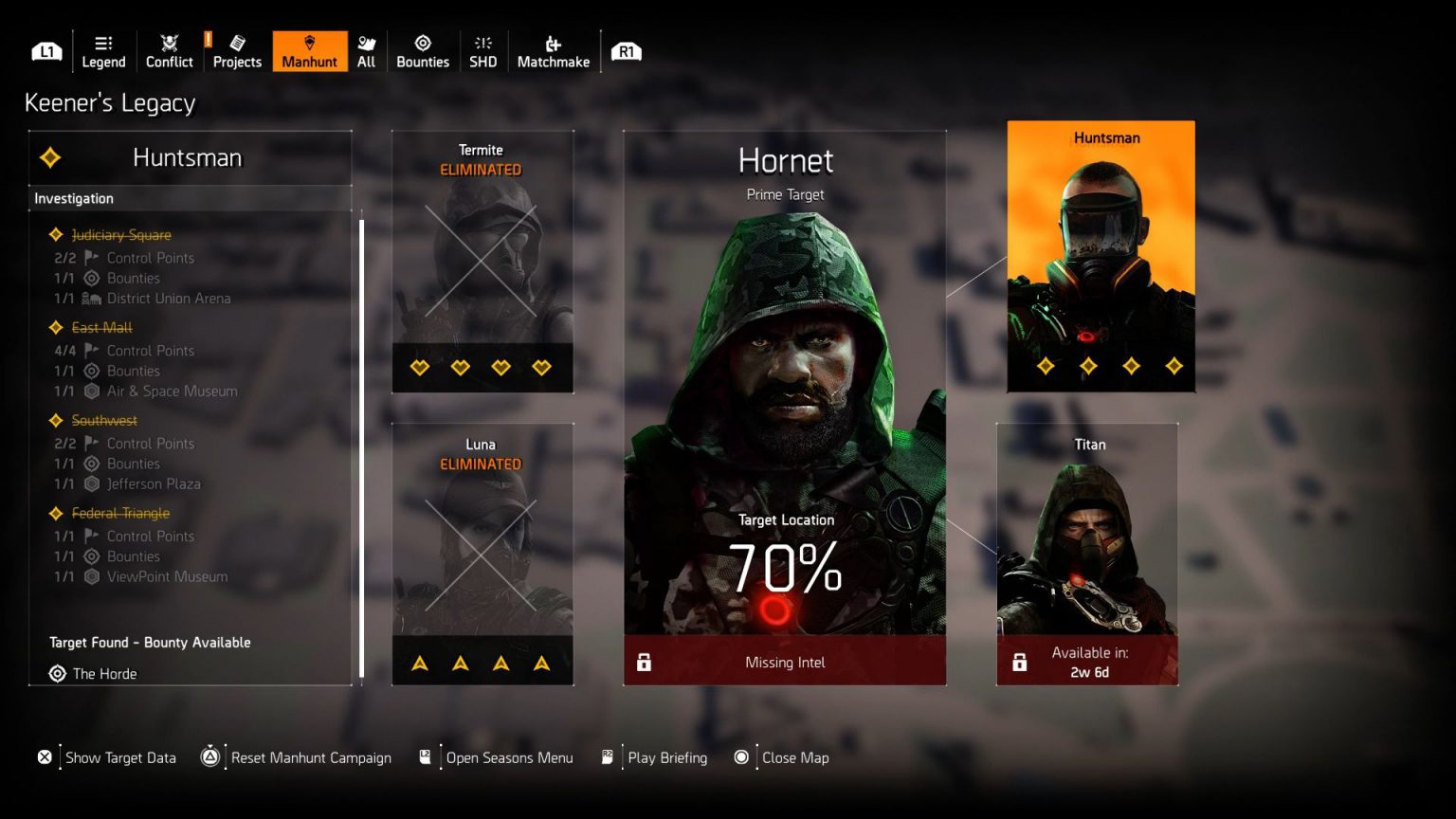 The Division 2: Target Huntsman Guide - Hold to Reset
