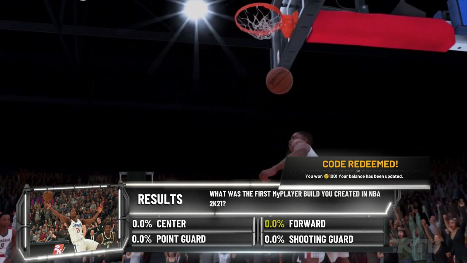 NBA 2K21 2KTV Answers Guides - Hold to Reset