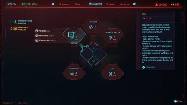 How to Level-Up in Cyberpunk 2077 - Hold to Reset