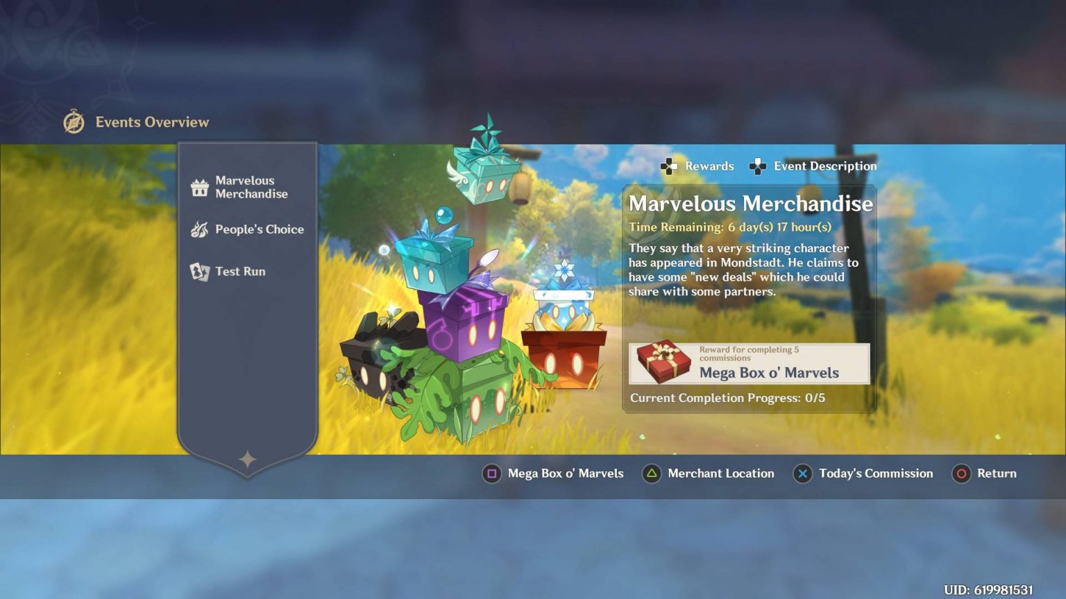 Genshin Impact Marvelous Merchandise Guide - Hold To Reset