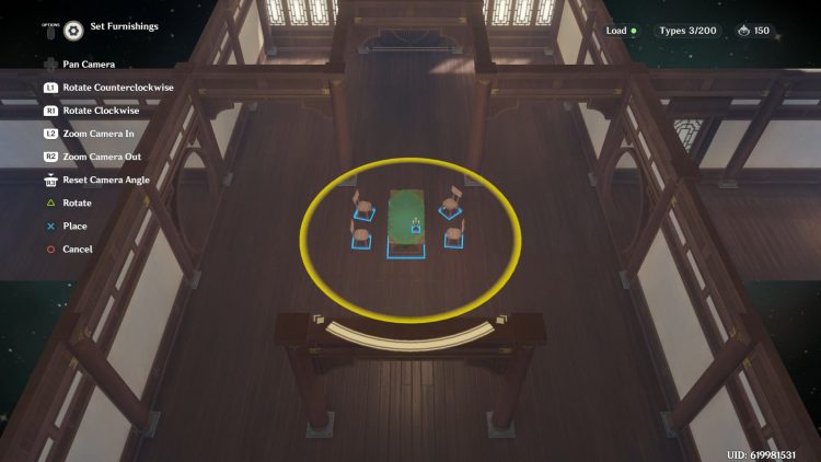 How Furniture Sets Work in Genshin Impact - Hold to Reset