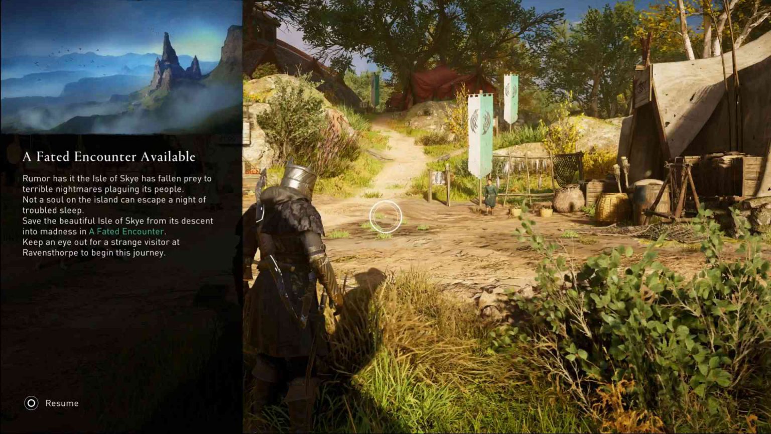 How to Start Assassin's Creed Valhalla A Fated Encounter - Hold to Reset