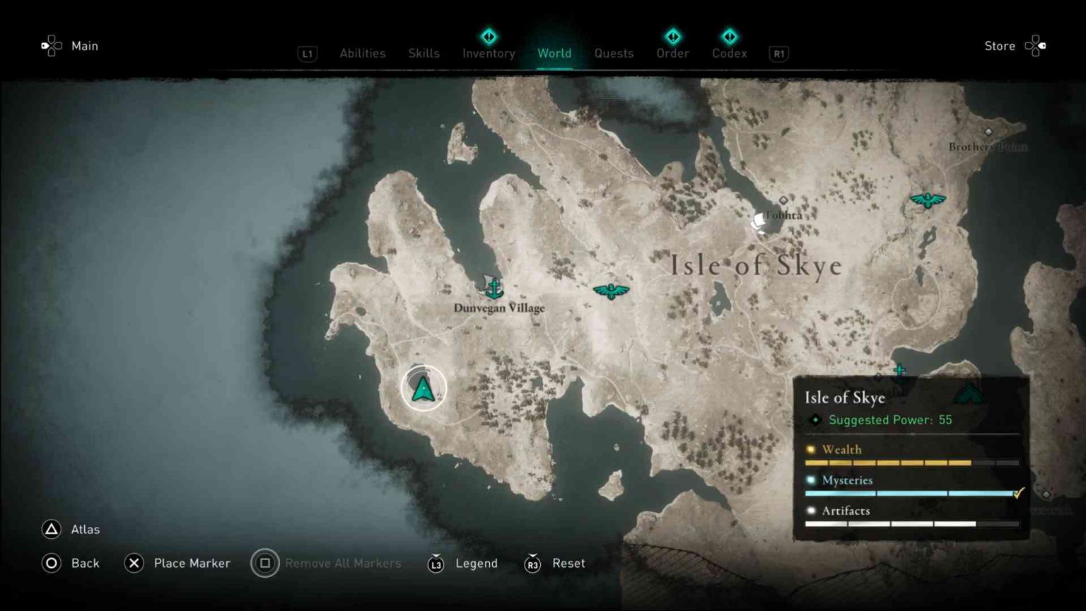 Assassin's Creed Valhalla Skye Hoard Map Guide - Hold To Reset