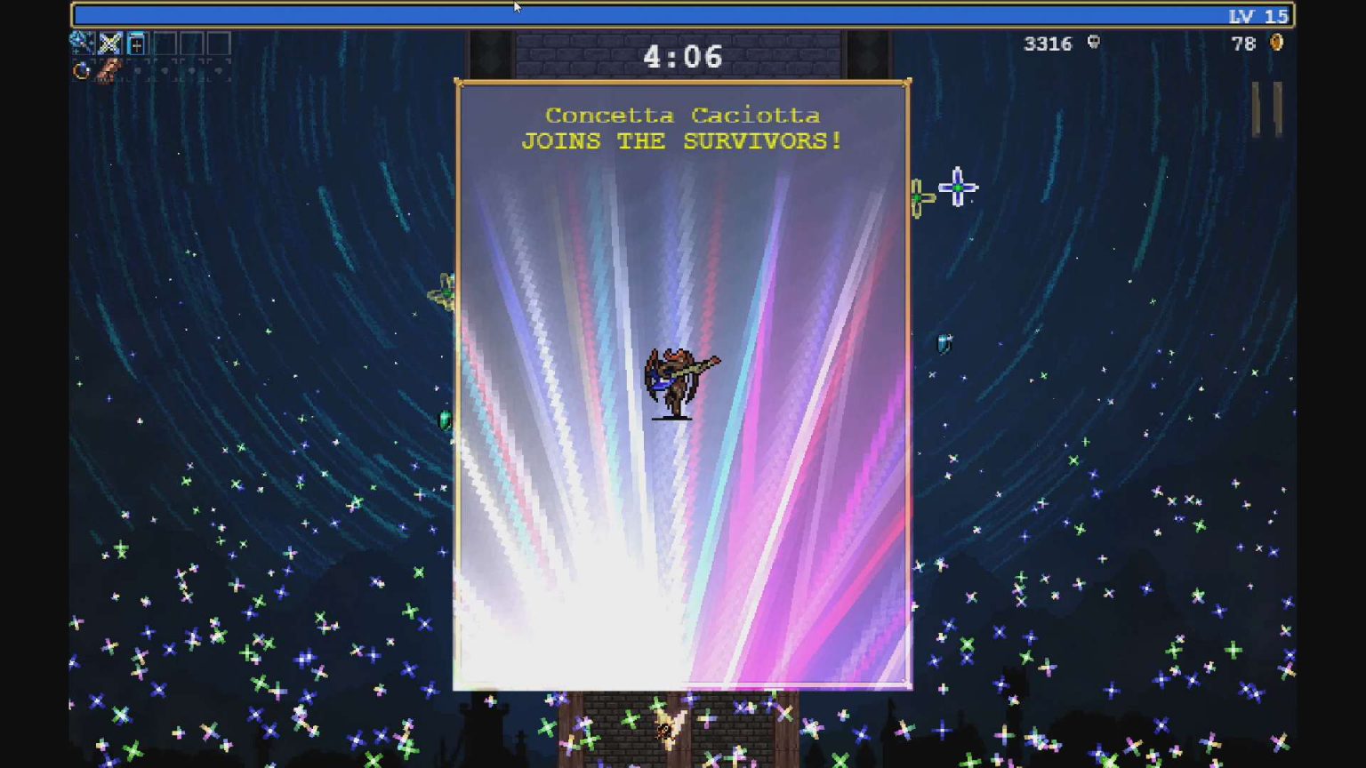 How to Unlock Concetta in Vampire Survivors - Hold to Reset