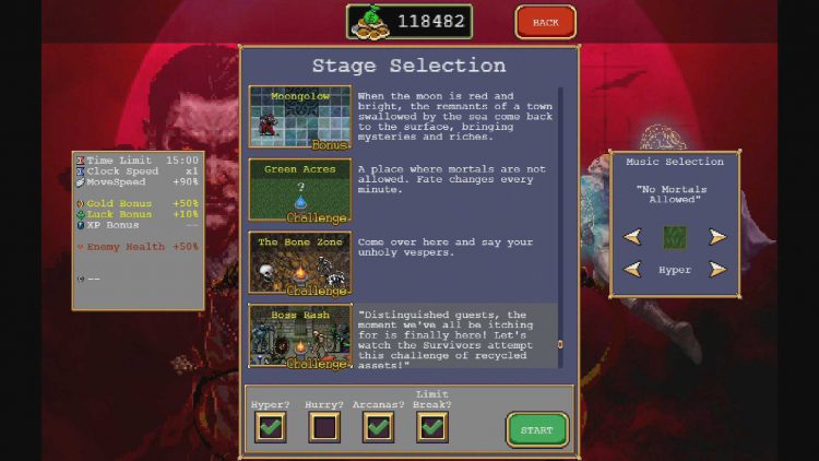 How to Unlock Boss Rash in Vampire Survivors - Hold to Reset