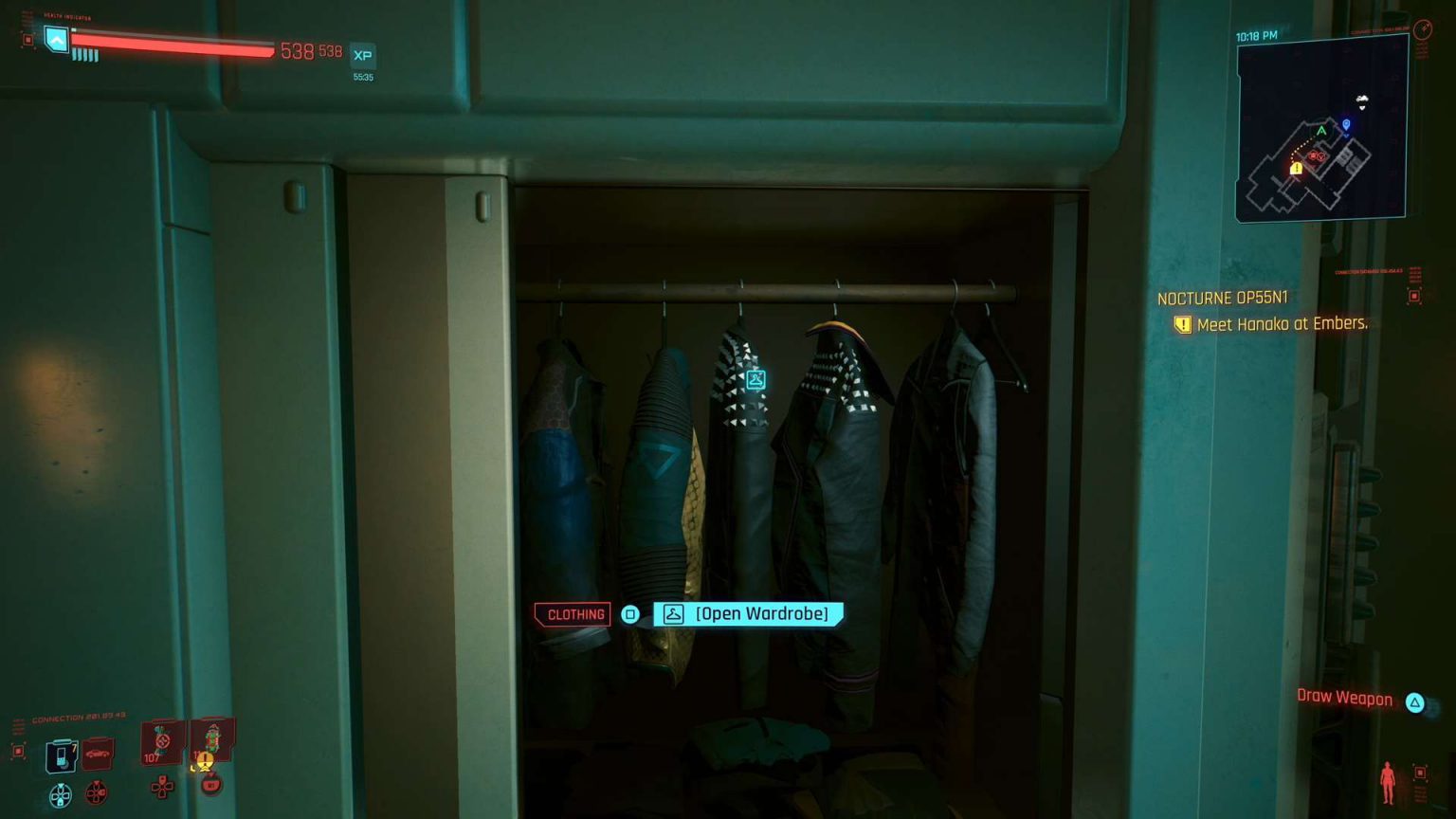 How to Access the Wardrobe in Cyberpunk 2077 - Hold to Reset