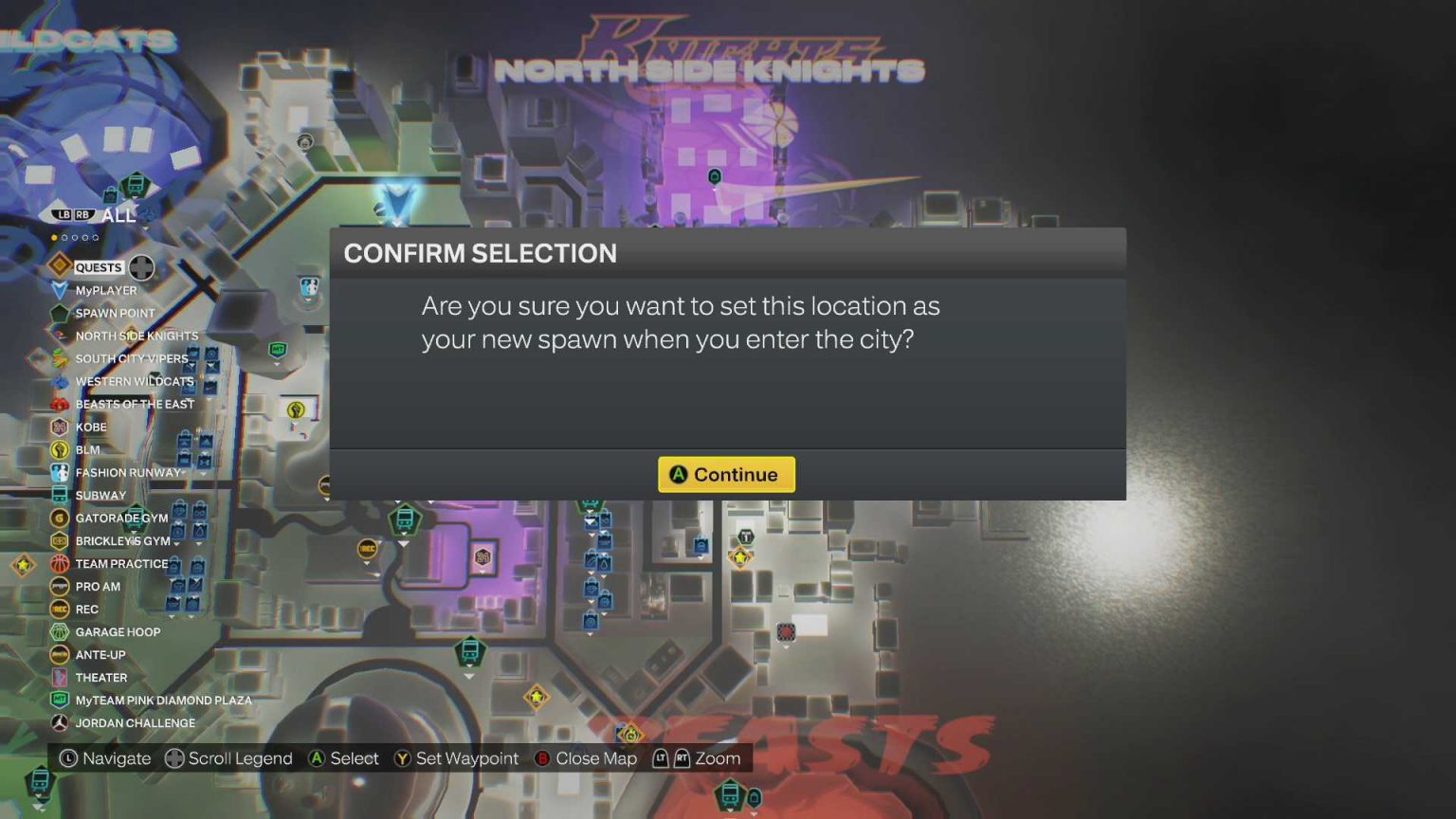 NBA 2K23 Spawn Points Guide - Hold to Reset