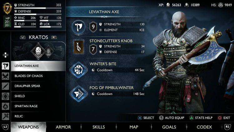 God of War Ragnarok Weapons List - Hold to Reset