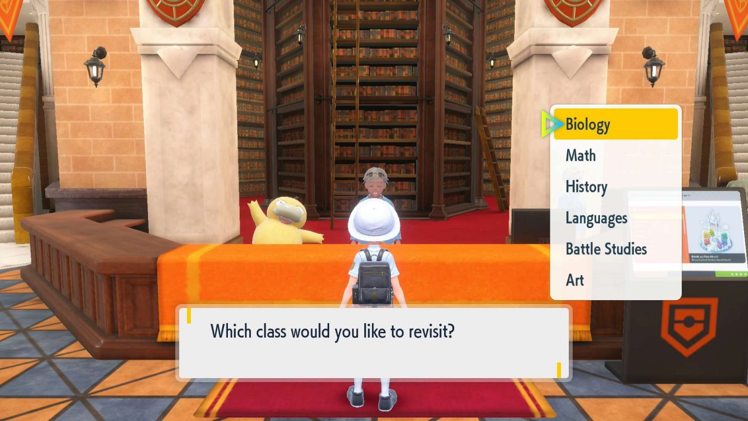 Class Questions Answers - Pokemon Scarlet and Violet - Hold to Reset