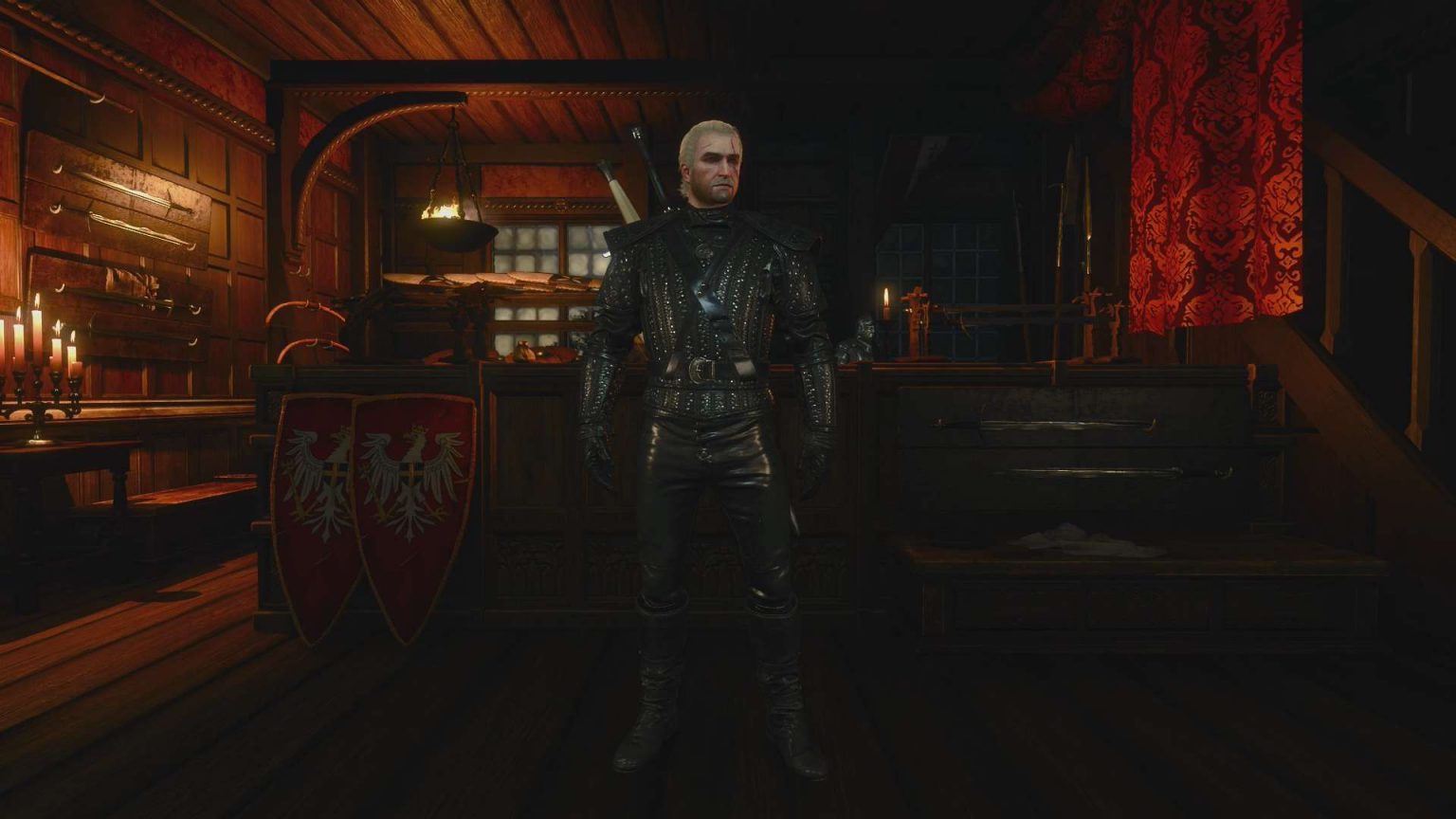 The Witcher 3 Forgotten Wolf Armor & Swords - Hold to Reset