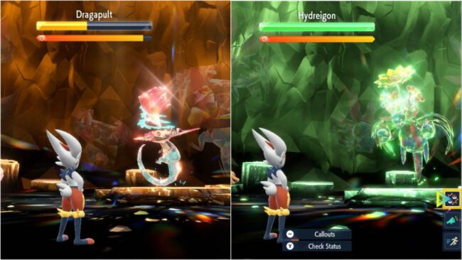 Hydreigon and Dragapult Tera Raid Event - Pokemon Scarlet and Violet - Hold to Reset