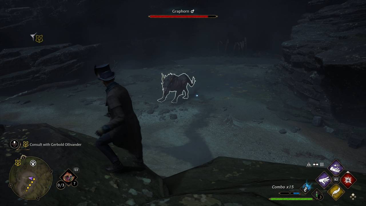 Hogwarts Legacy Graphorn Beast Guide - Hold To Reset