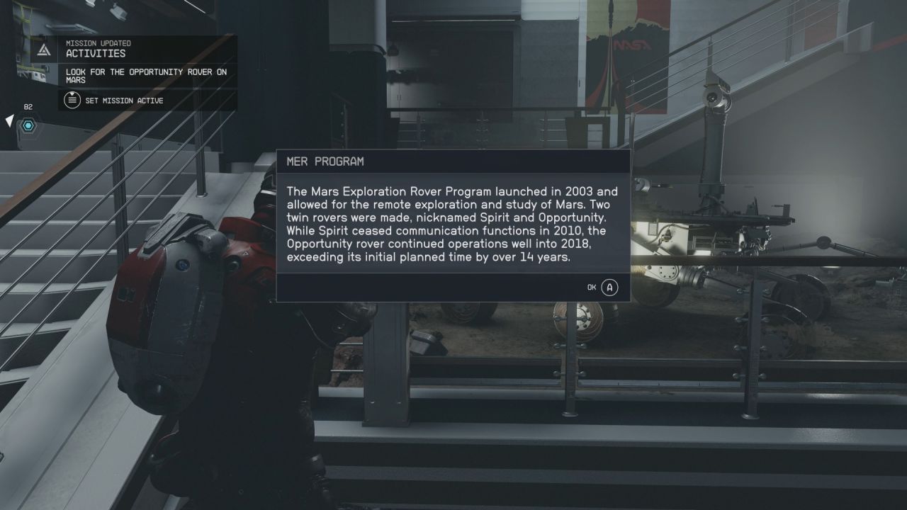 Starfield: Look for the Opportunity Rover on Mars - Hold To Reset