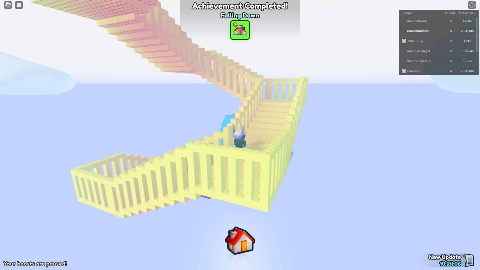 Pet Simulator 99 Falling Down Achievement | Hold To Reset
