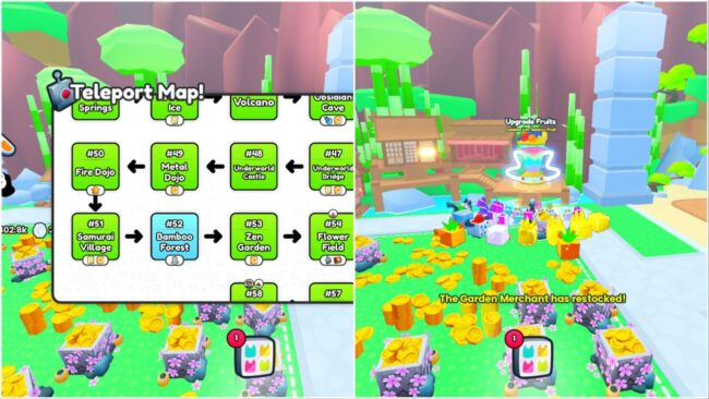 Pet Simulator 99 Upgrade Fruits Machine Guide - Hold to Reset