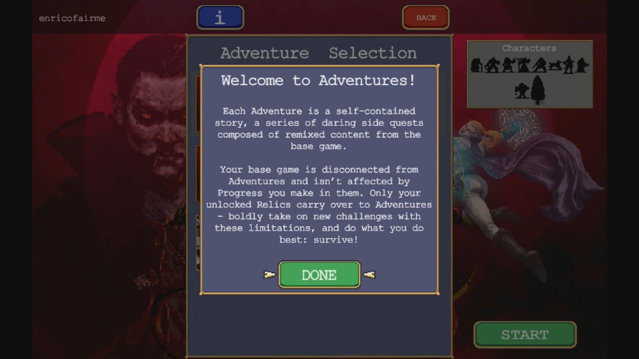 How to Unlock Adventures in Vampire Survivors - Hold To Reset