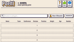 Poeltl Game Answer For Today - Hold to Reset