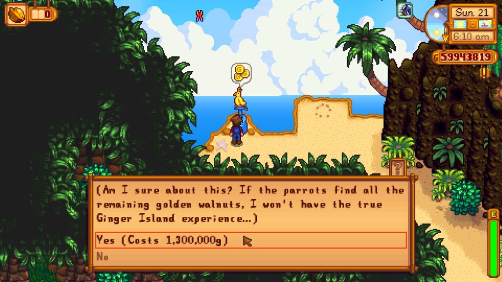 Stardew Valley Golden Joja Parrot Explained - Hold To Reset