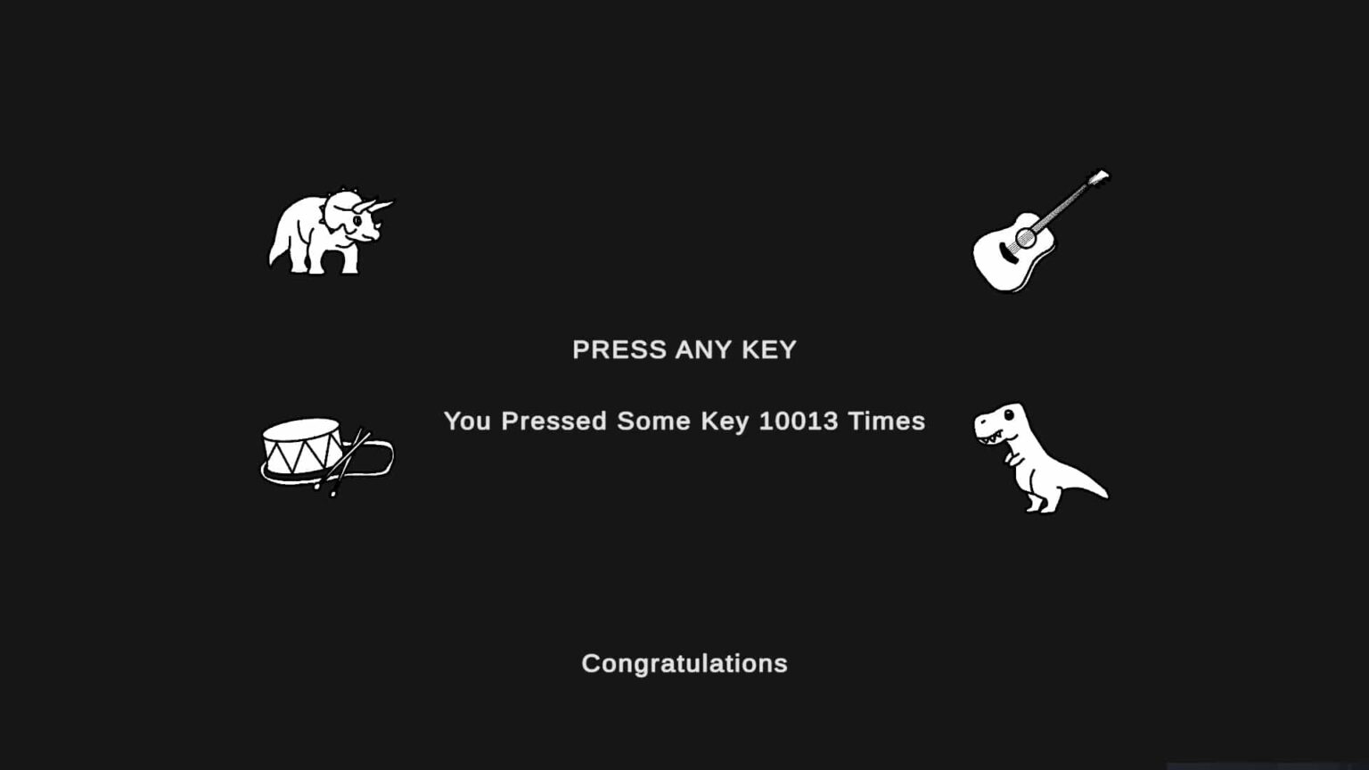 Press Any Key Achievement Guide - Hold to Reset