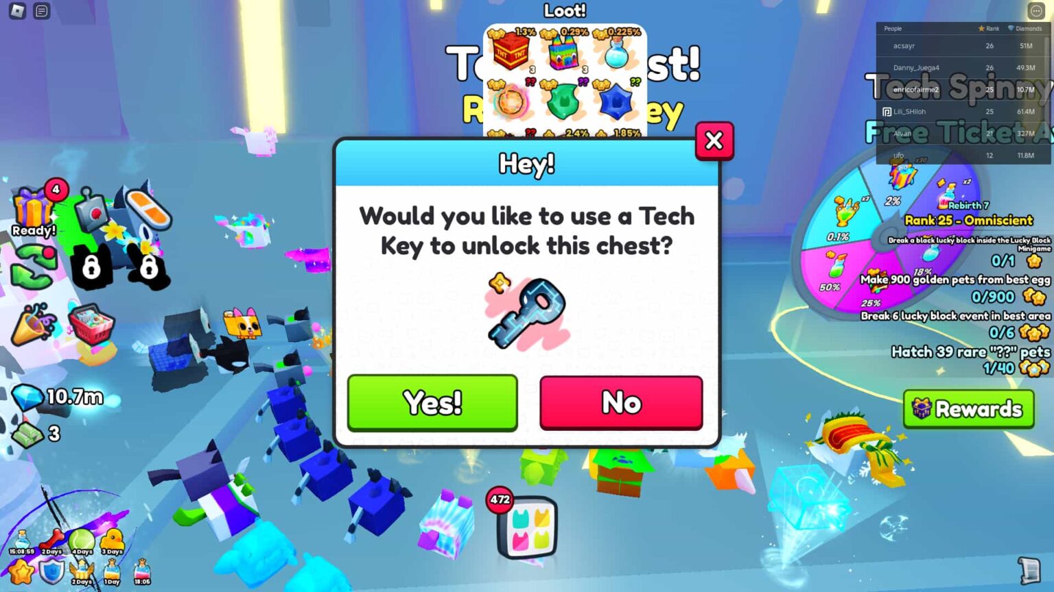 Pet Simulator 99 Locked Chests and How to Open Them | Hold To Reset