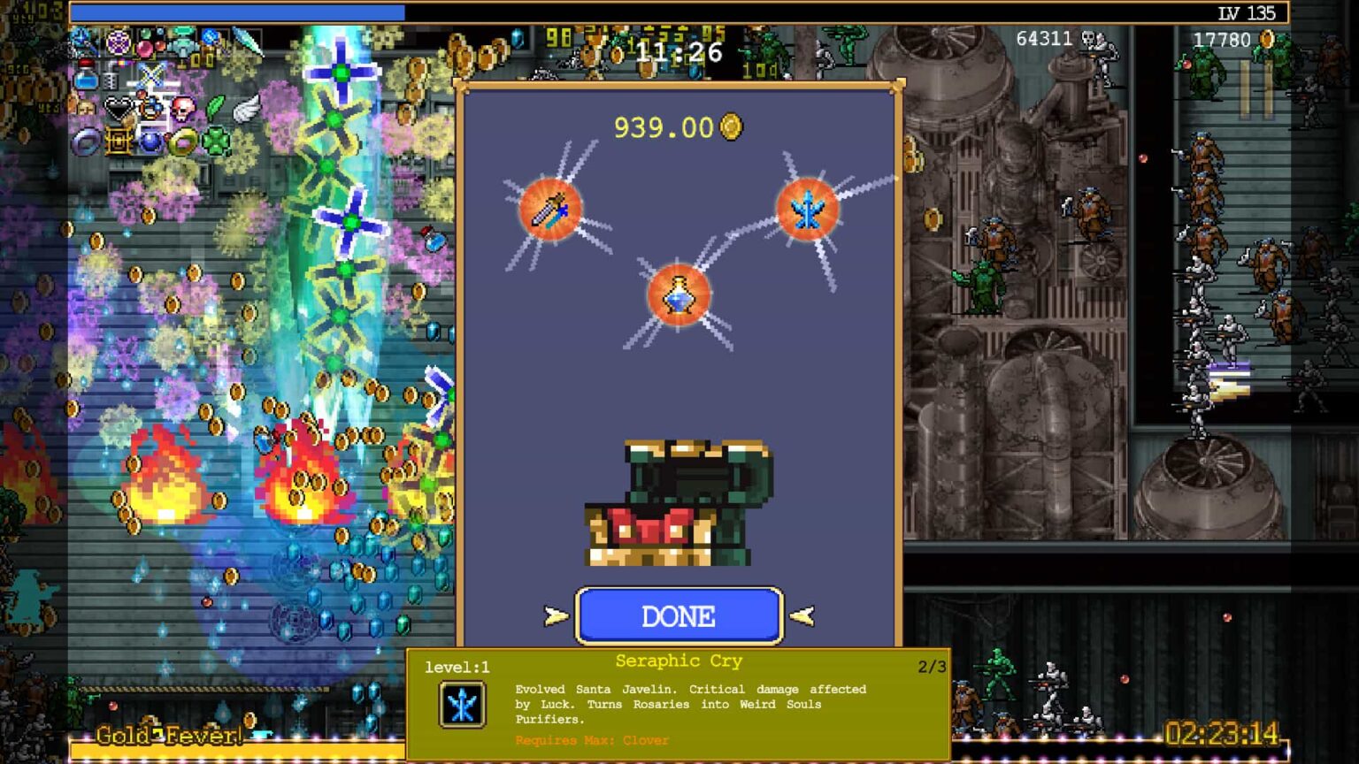 Vampire Survivors Laborratory Guide - Hold To Reset