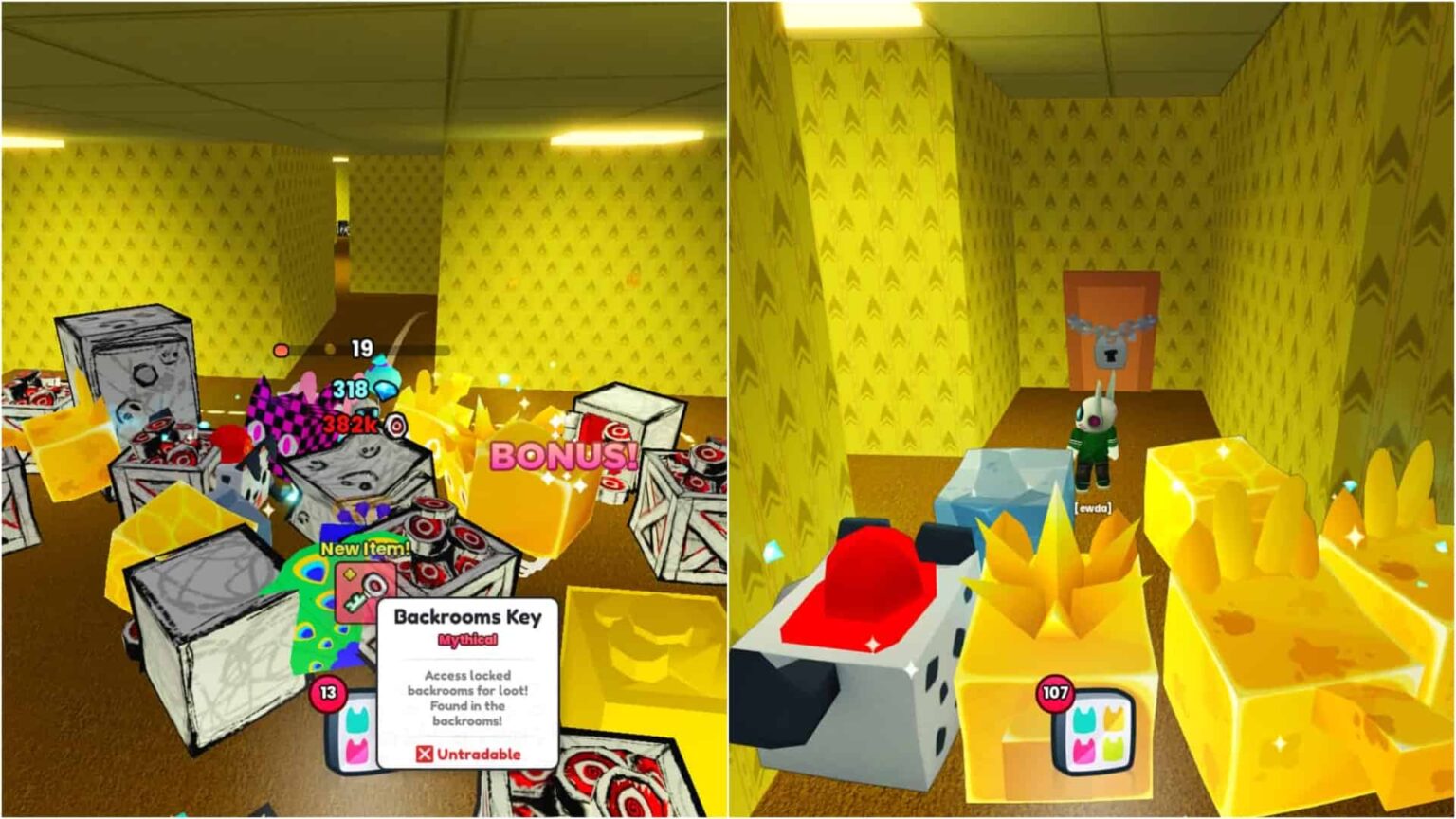 Pet Simulator 99 Backrooms Event Details | Hold To Reset