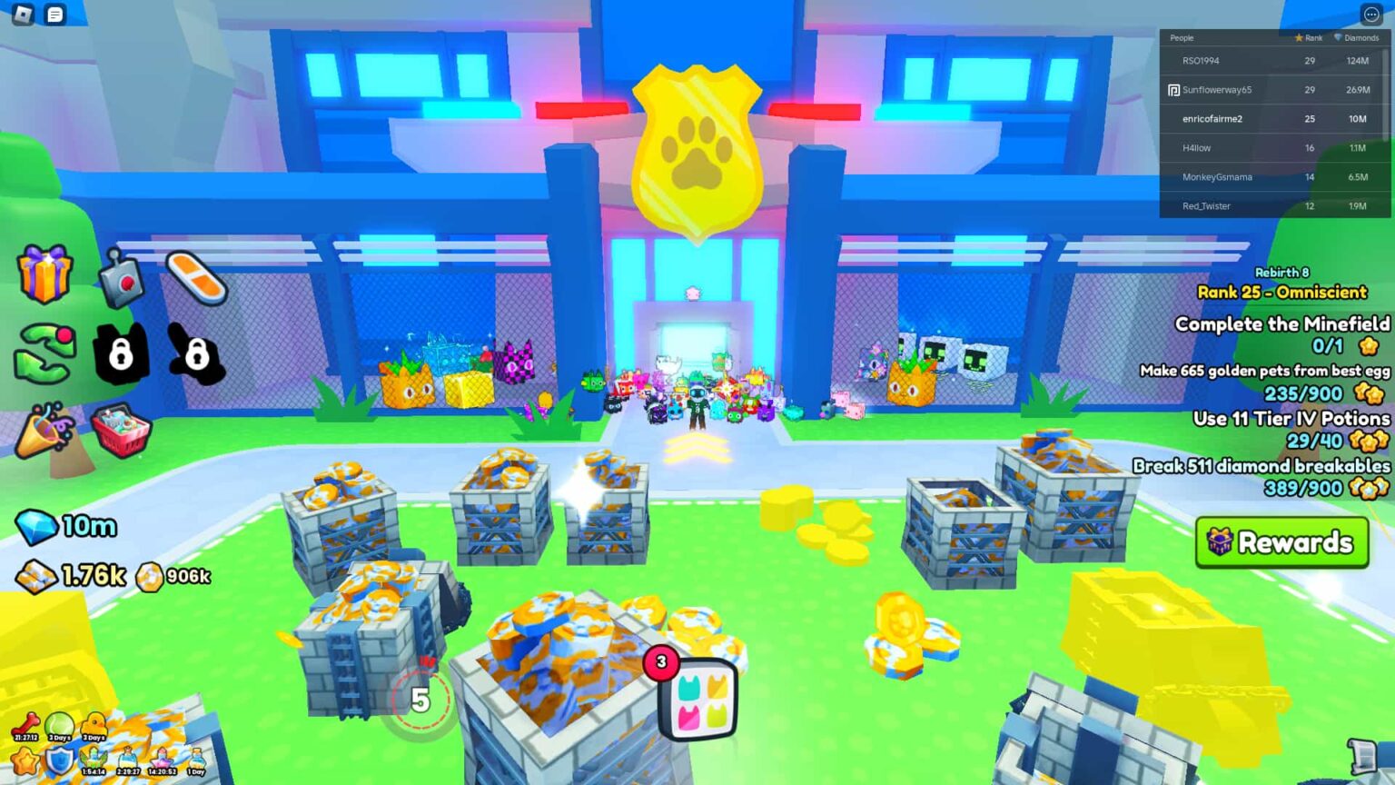 Pet Simulator 99 Police HQ - Hold to Reset