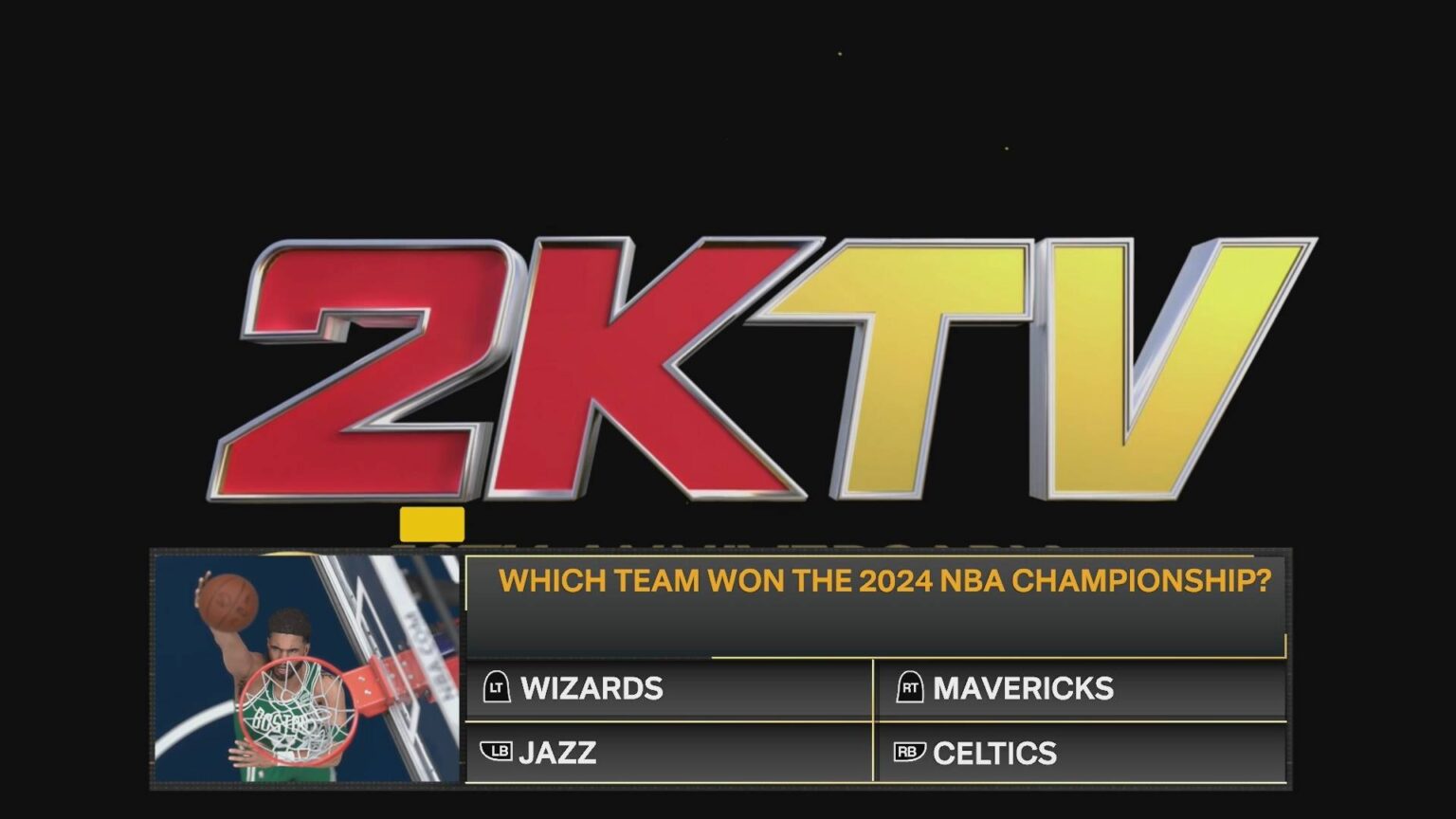 NBA 2K24 2KTV Episode 42 Answers - Hold to Reset