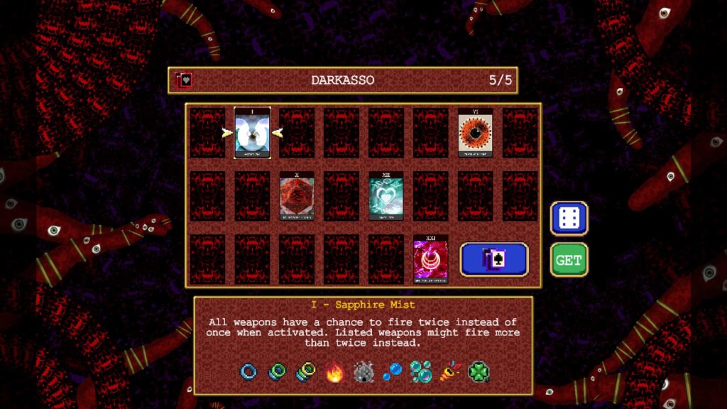 Vampire Survivors Darkana Guide - Hold to Reset