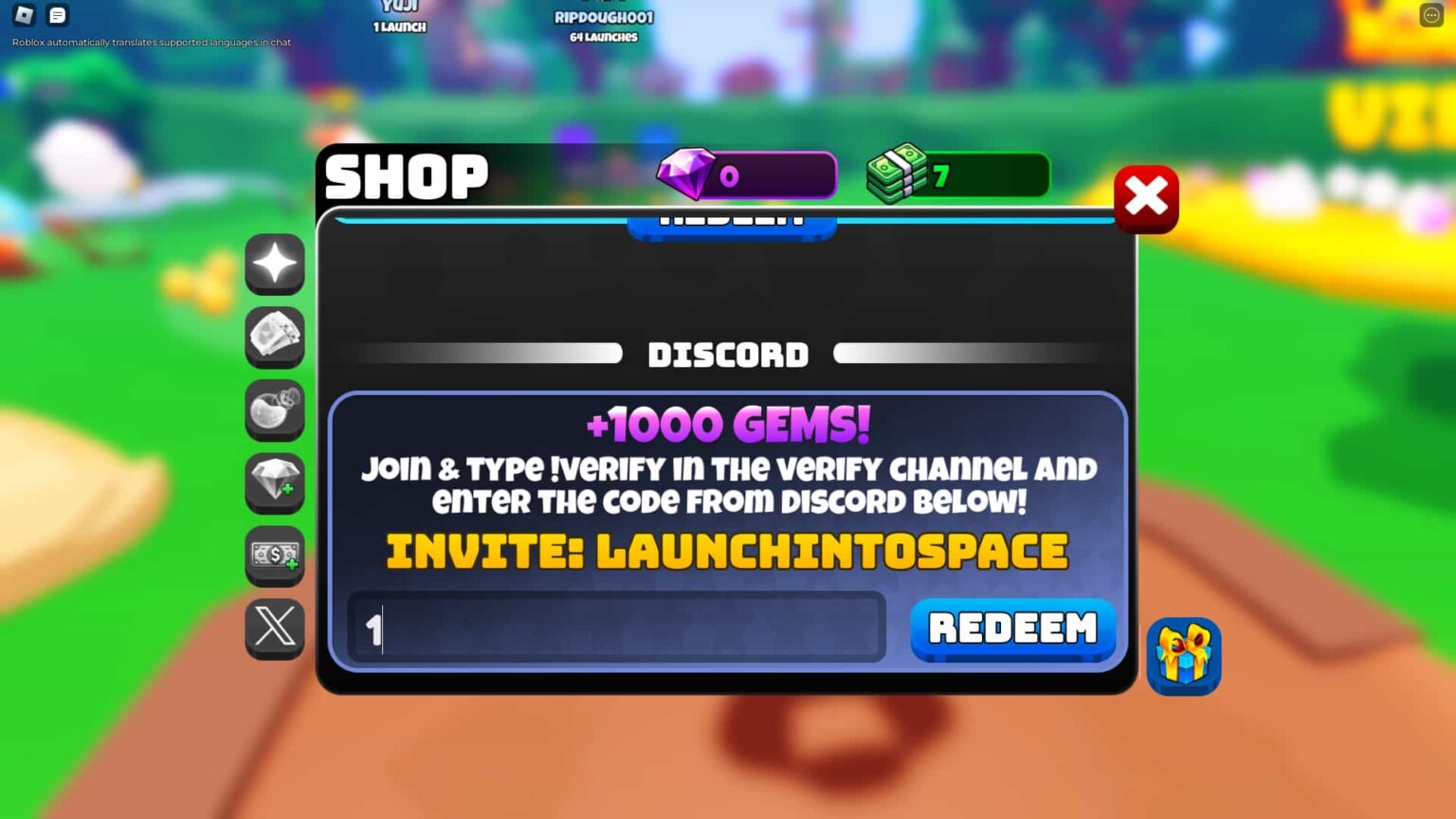 Launch Into Space Codes for December 2025 - Hold To Reset