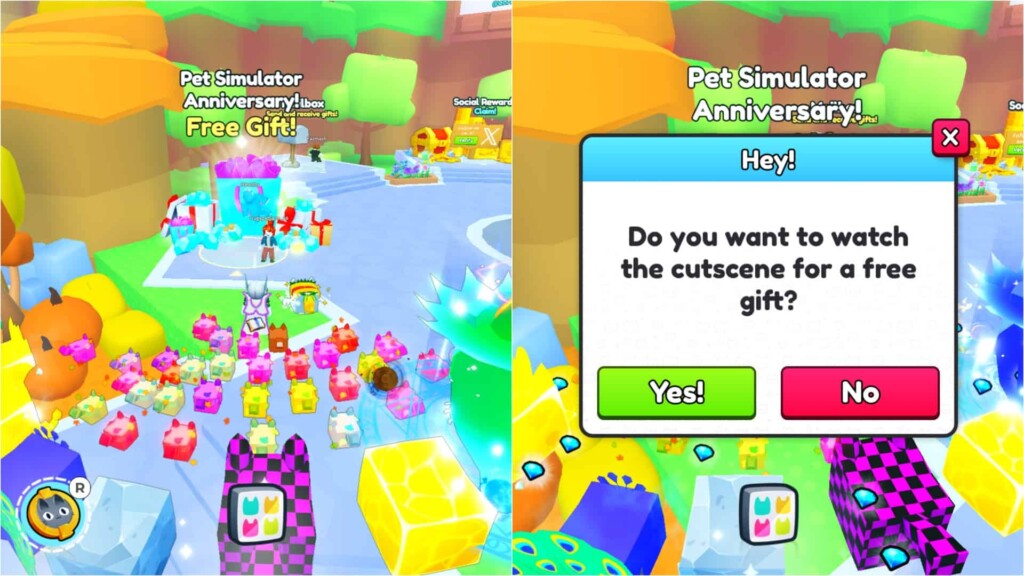 How to Get the Anniversary Gift in Pet Simulator 99 - Hold to Reset