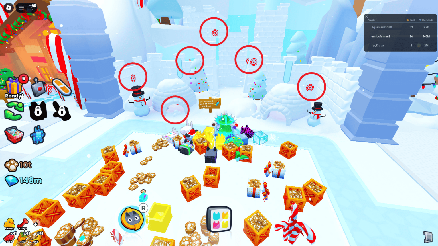 How to Unlock the Secret Santa Room in Pet Sim 99 - Hold To Reset